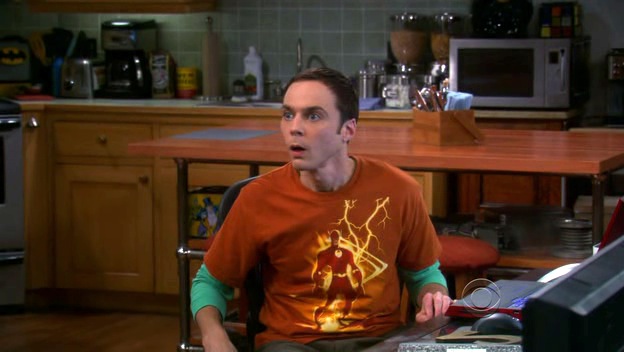 Sheldon's Flash Lightning Shirt - Filmgarb.com